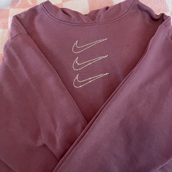 Nike | Tops | Nike Sportswear Womens Rhinestone Hoodie | Poshmark